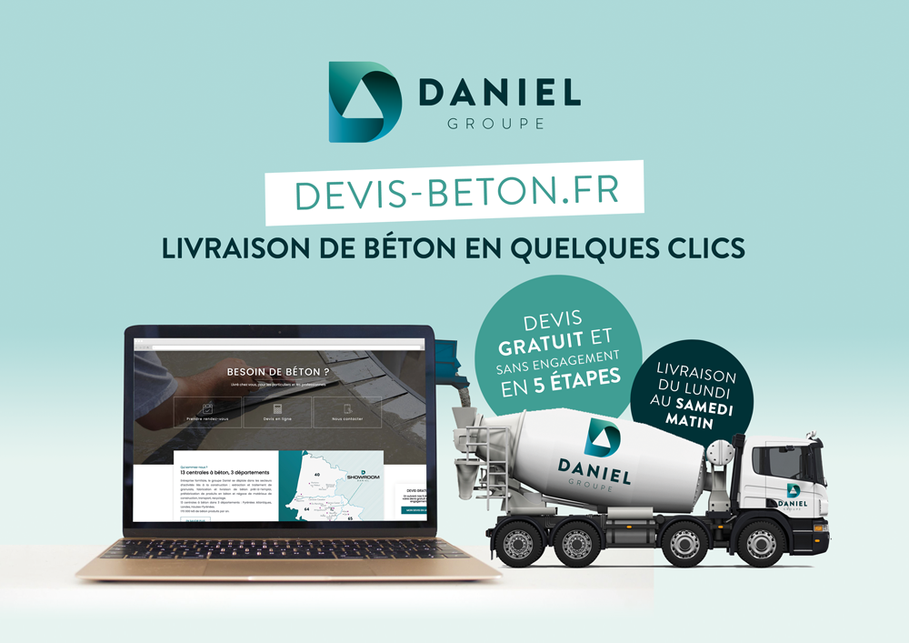 Faites votre devis de béton en ligne avec le Groupe Daniel - Groupe Daniel
